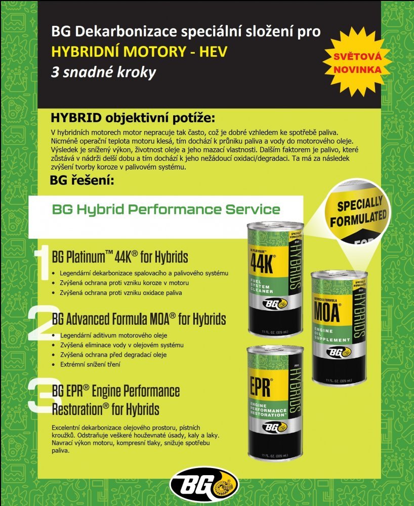 BG 07 KIT Dekarbonizace pro hybridní motory HEV - OriginálníOleje.cz